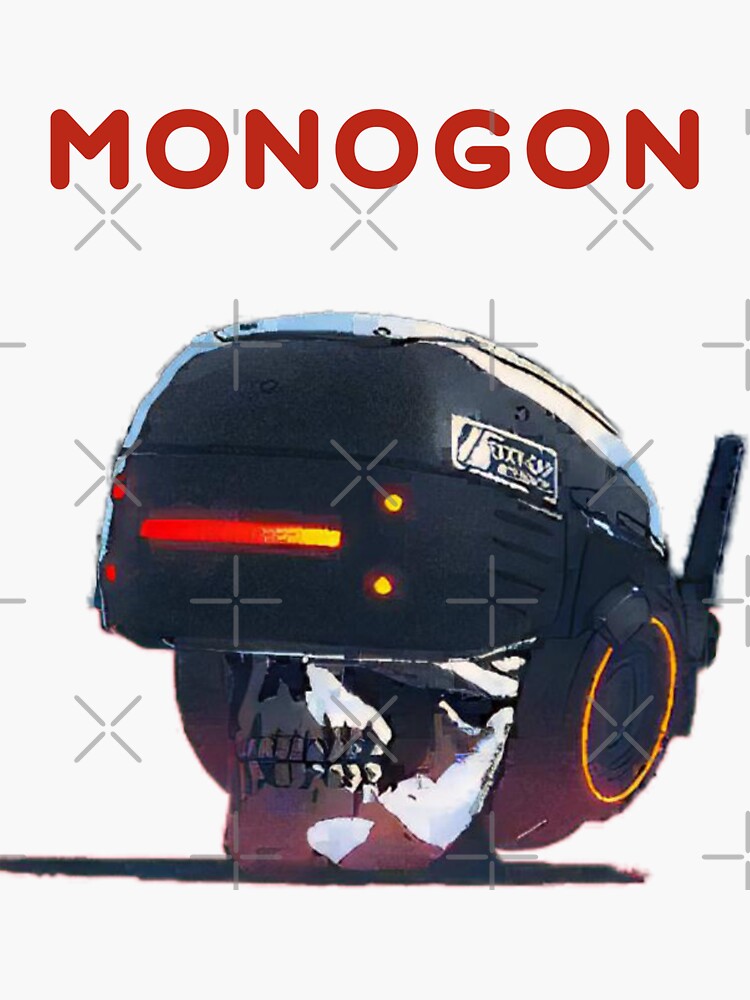 "Monogon - Boneworks" Sticker by mabelmoraastore | Redbubble