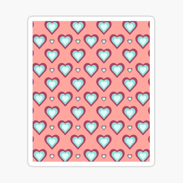 "Heart Patterns" Sticker for Sale by HasnaaStore | Redbubble