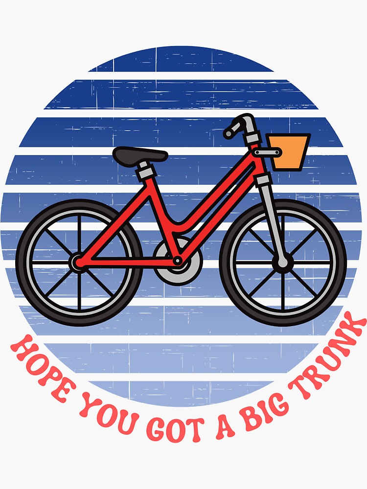 "Hope You Got A Big Trunk" Sticker by purplepeppers | Redbubble