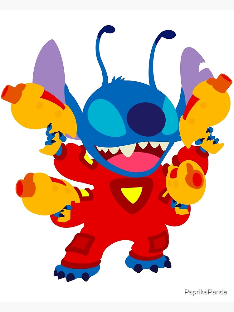 "Minimalist Alien Stitch" Poster for Sale by PaprikaPanda | Redbubble