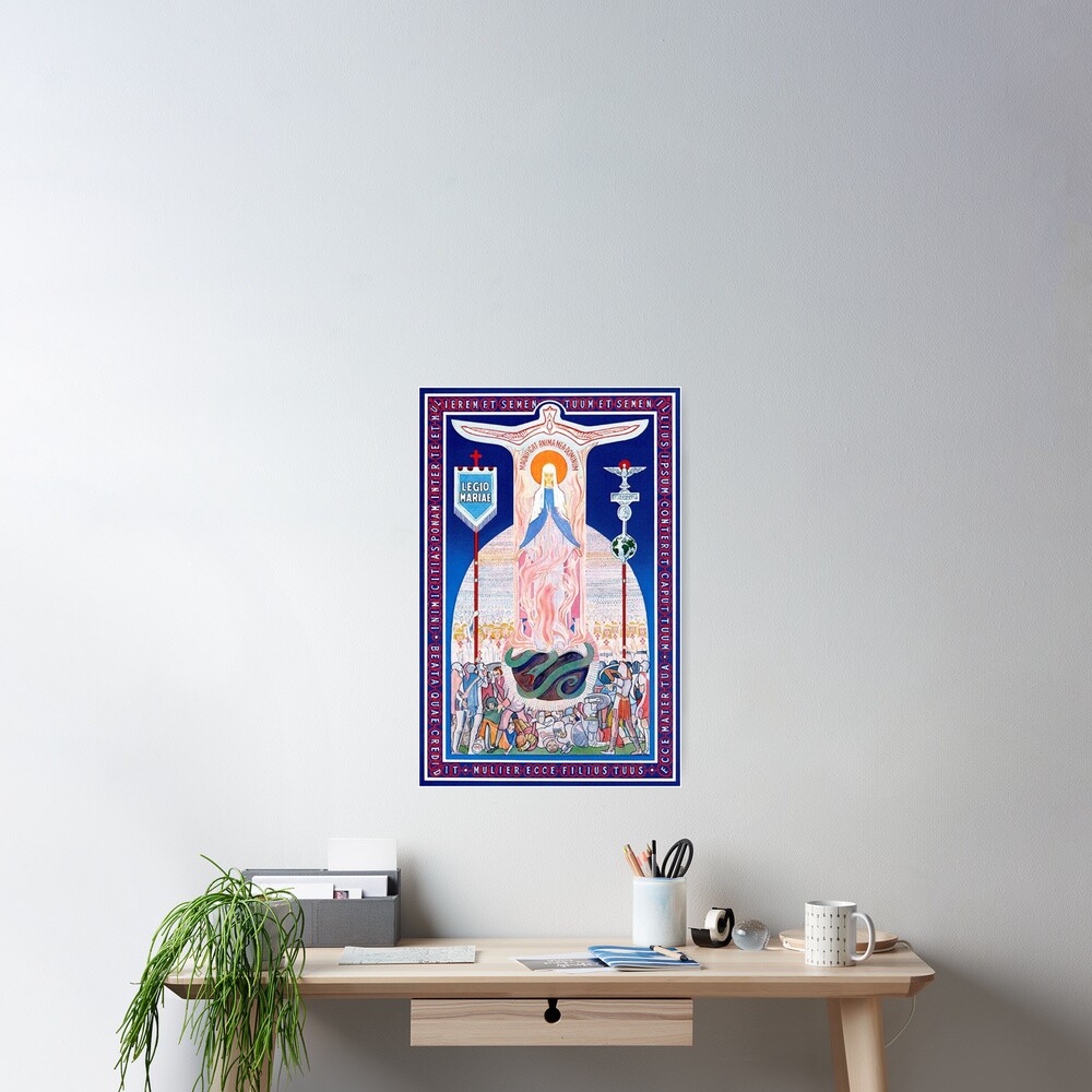 "Legion of Mary, Marijina Legija, Legio Mariae" Poster for Sale by ADMG | Redbubble