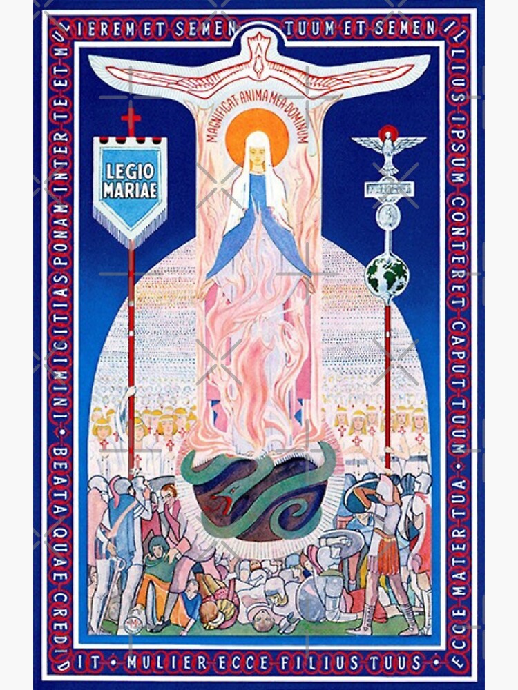 "Legion of Mary, Marijina Legija, Legio Mariae" Sticker by ADMG | Redbubble