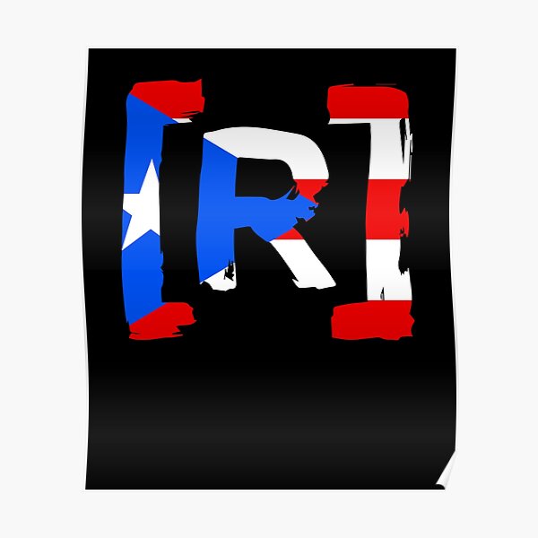 "Residente Logo Mark Puerto Rico Flag" Poster for Sale by ...