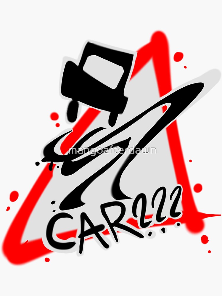 "NotITG "CAR???"" Sticker for Sale by mangoafterdawn | Redbubble