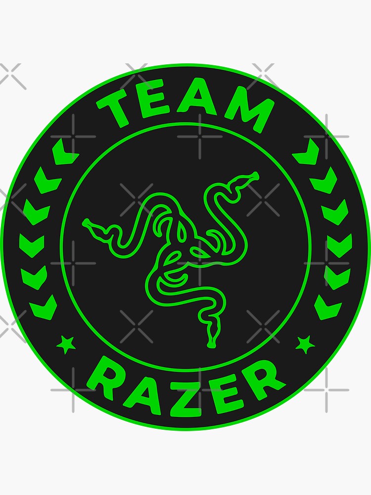 "Razer by RAZER" Sticker for Sale by Krokodajll | Redbubble
