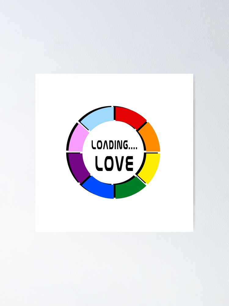 "Loading love drawing " Poster for Sale by Blondiabshop | Redbubble