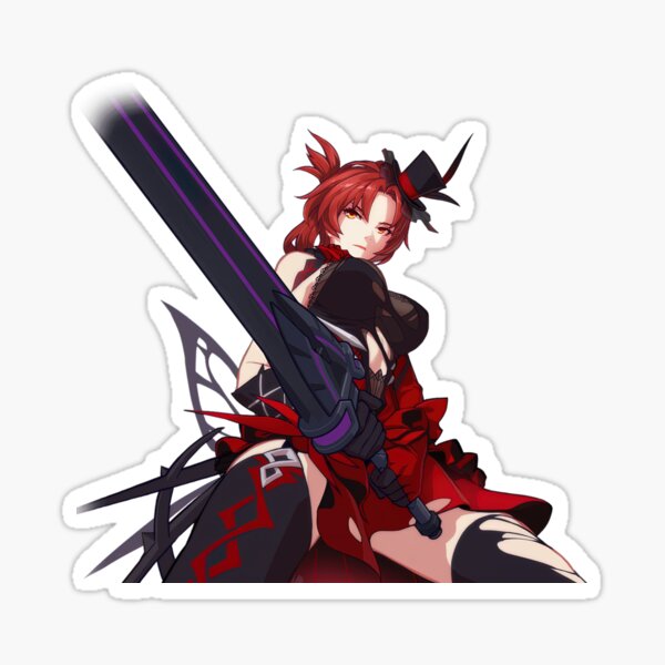 "Blood Rose Murata Himeko" Sticker for Sale by Saikishop | Redbubble