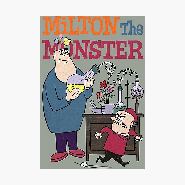 Lámina fotográfica «60s Milton the Monster Show Personajes de dibujos ...