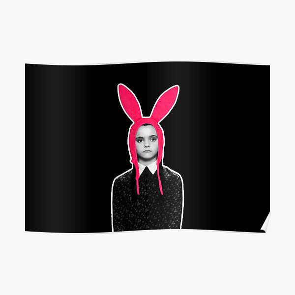 "Wednesday Addams: Bob's Burgers Addams Family Mash Up" Poster for Sale ...