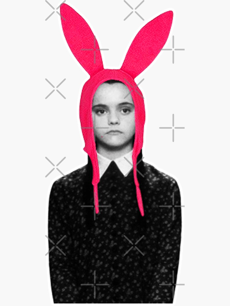 "Wednesday Addams: Bob's Burgers Addams Family Mash Up" Sticker for ...