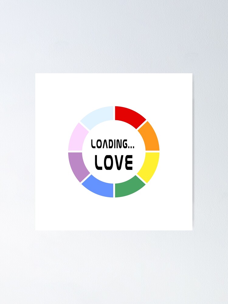 "Loading love drawing " Poster for Sale by Blondiabshop | Redbubble