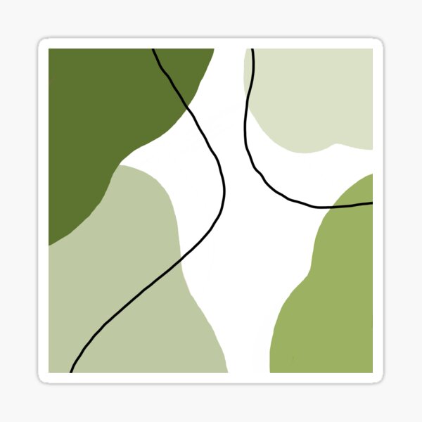 "Abstract aesthetic line art " Sticker for Sale by ExcelsiorArt | Redbubble