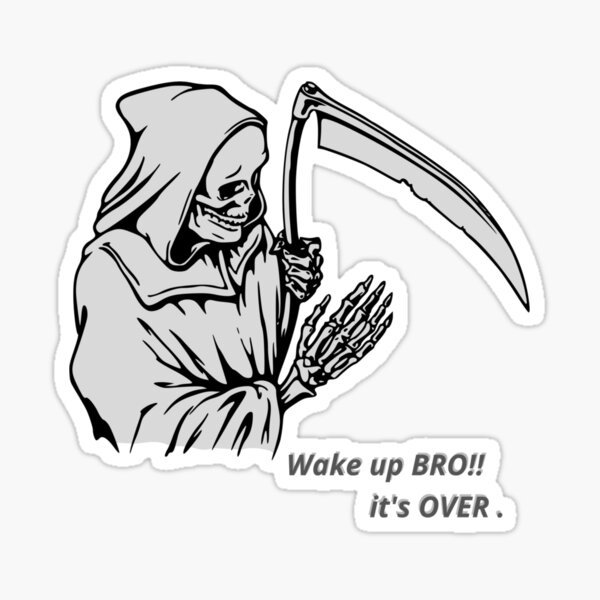"wake up" Sticker by elleyshort | Redbubble
