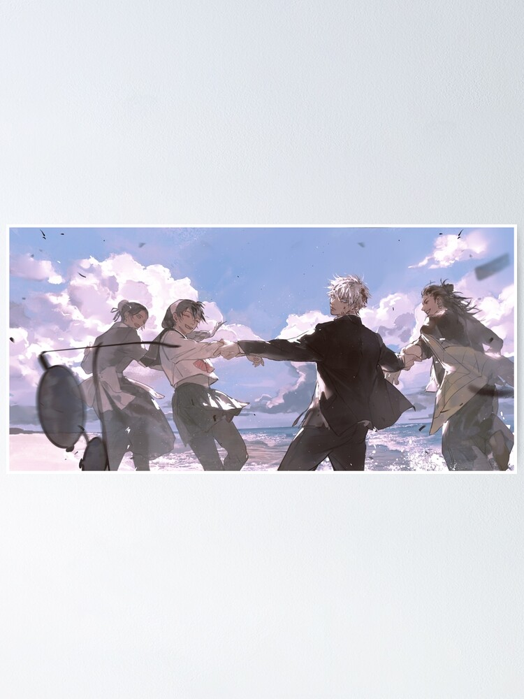 "Gojo x his team" Poster for Sale by BerserkerArmy | Redbubble