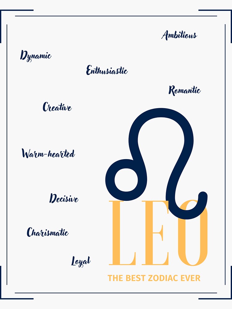"Leo the best zodiac ever" Sticker by ZodiacShopping | Redbubble