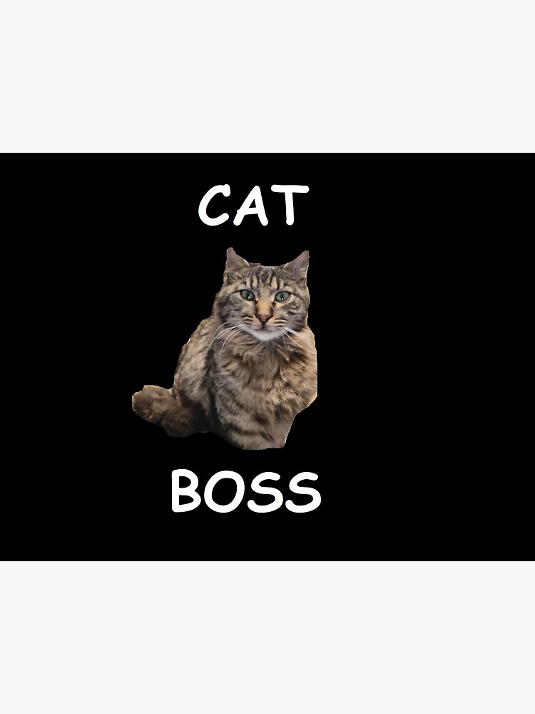 "Cat Boss" Sticker by ArtIsWonderful | Redbubble