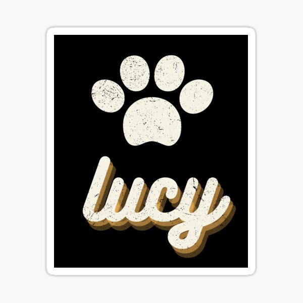 "Lucy Names of Doges - Gift for Dog lover " Sticker by nmichom | Redbubble