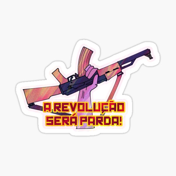 "Revolução Parda!" Sticker by AidensWares | Redbubble