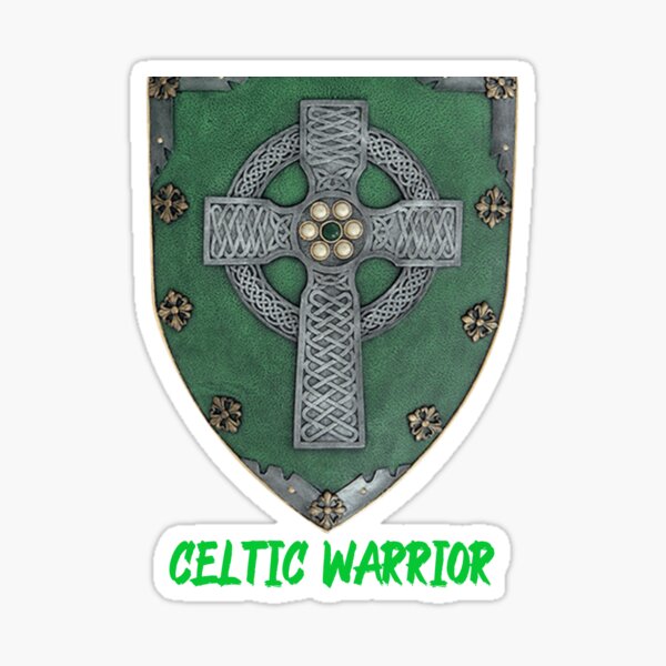 "CELTIC WARRIOR SHIELD" Sticker by DesignerFreedom | Redbubble
