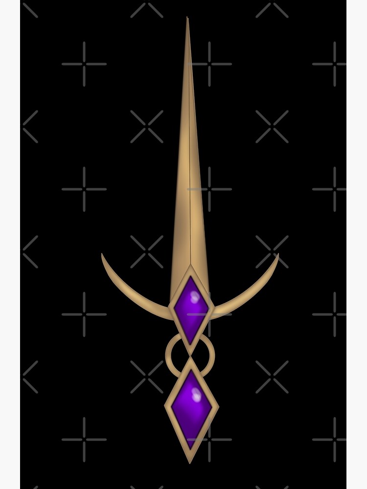 "Amethyst dagger" Poster for Sale by CorvidsCauldron | Redbubble