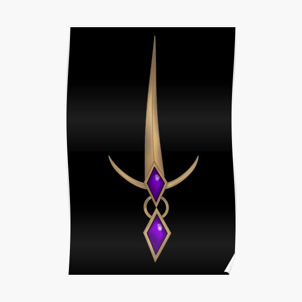 "Amethyst dagger" Poster for Sale by CorvidsCauldron | Redbubble