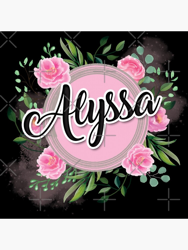 "alyssa name " Poster for Sale by badinboow | Redbubble