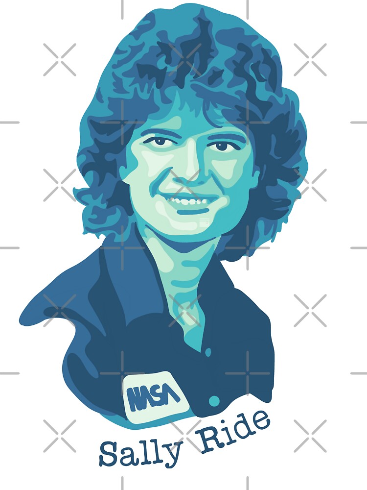 "Sally Ride Portrait" Kids T-Shirt for Sale by unhingedheather | Redbubble