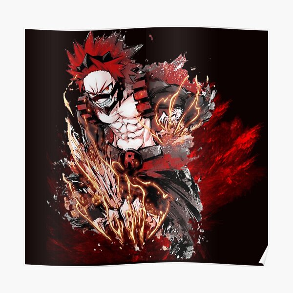 "Eijiro Kirishima" Poster for Sale by Ricon-Otaku | Redbubble
