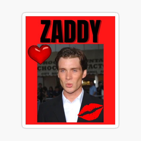 "cillian murphy is zaddy" Sticker for Sale by DILFenthusiast | Redbubble