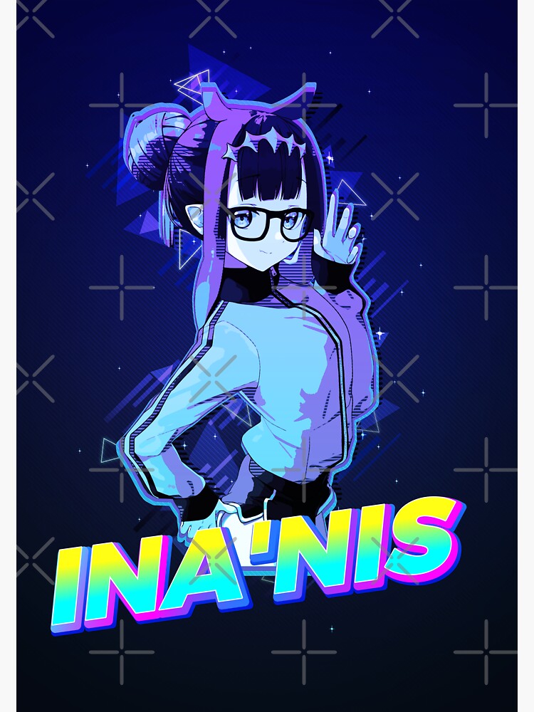 "Ina | Hololive Vtuber" Sticker for Sale by WaifuFury | Redbubble