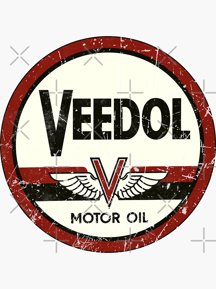"Veedol Vintage Oil Company" Sticker by turboscope | Redbubble