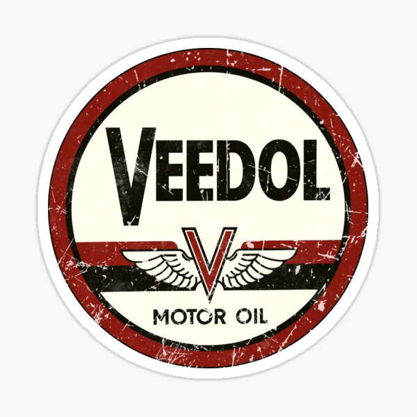 "Veedol Vintage Oil Company" Sticker by turboscope | Redbubble