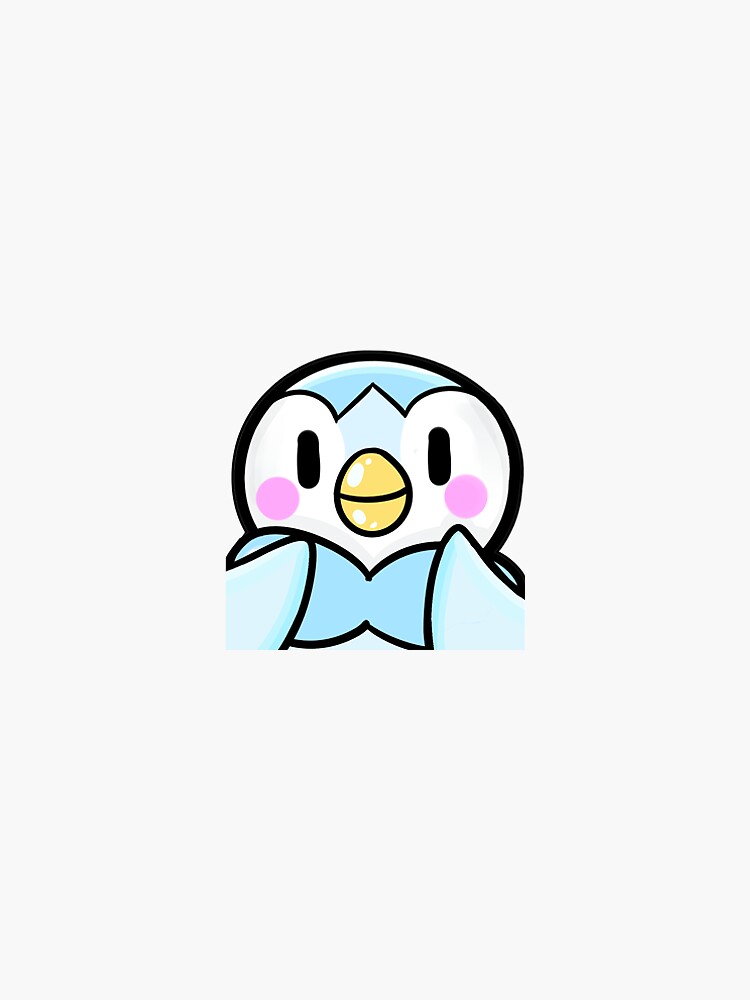"Cute Pastel Blushing Penguin" Sticker by Clefabilly | Redbubble