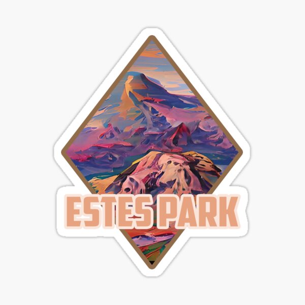 "Colorado Estes Park" Sticker for Sale by CattlettArt | Redbubble