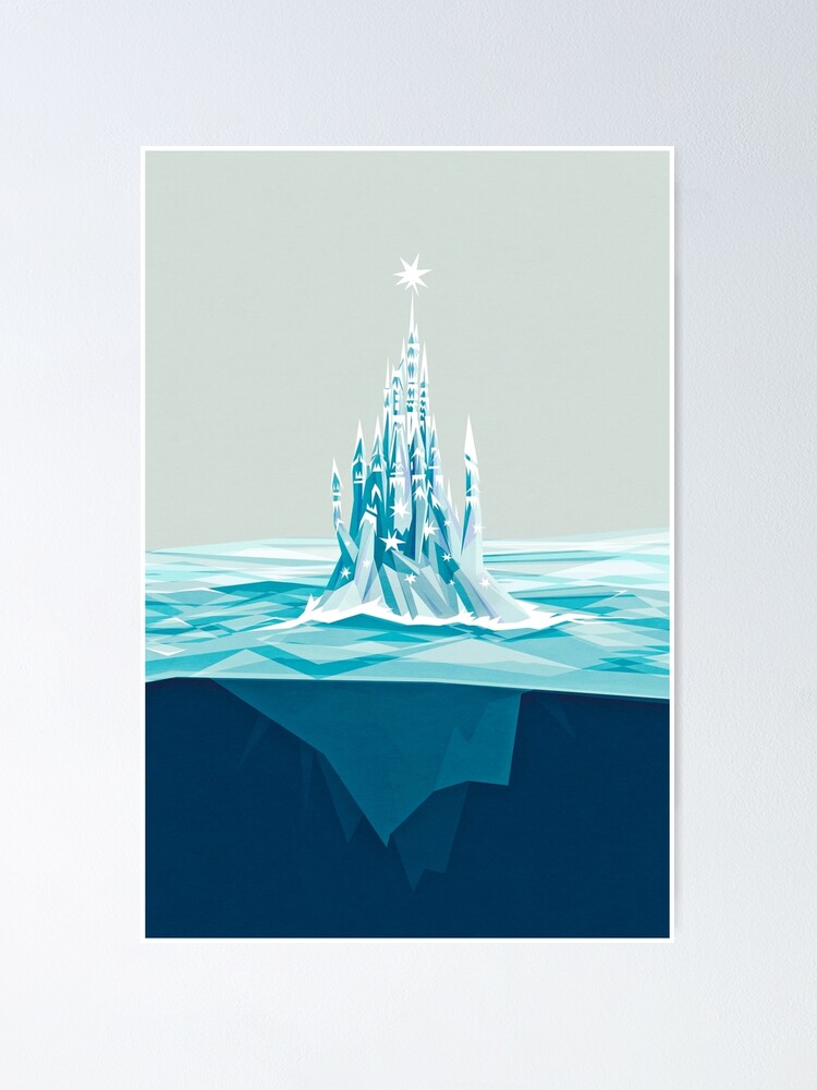 "Iceberg Castle" Poster for Sale by Yetiland | Redbubble