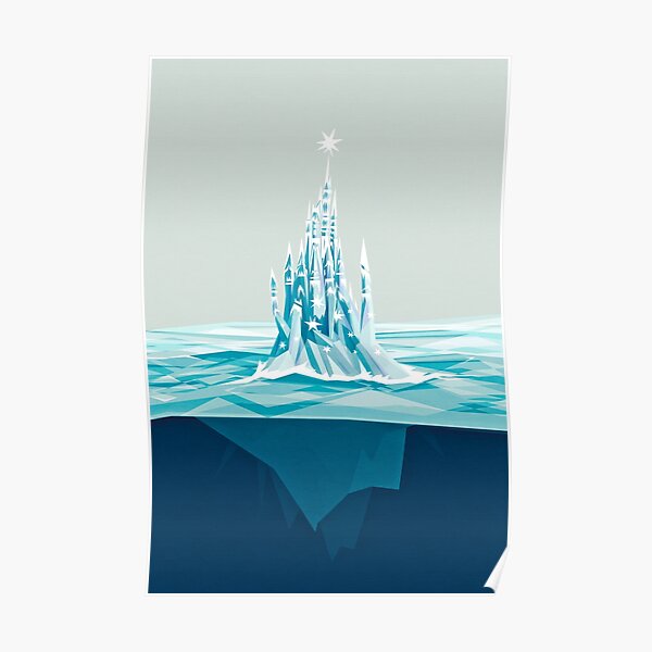 "Iceberg Castle" Poster for Sale by Yetiland | Redbubble