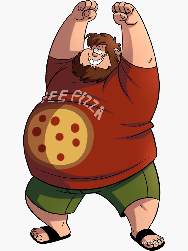 "Pizza Guy 2" Sticker for Sale by Jovithor | Redbubble