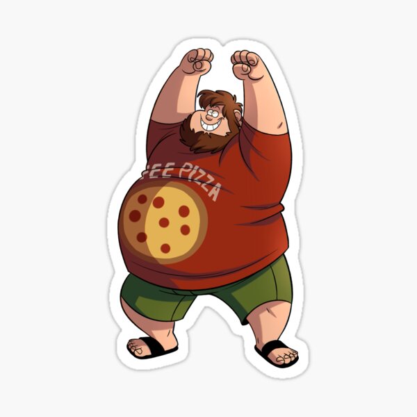 "Pizza Guy 2" Sticker for Sale by Jovithor | Redbubble