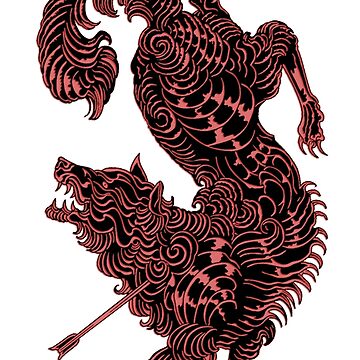 "ACOTAR Cover Art Book 1 Wolf" Poster for Sale by baranskini | Redbubble