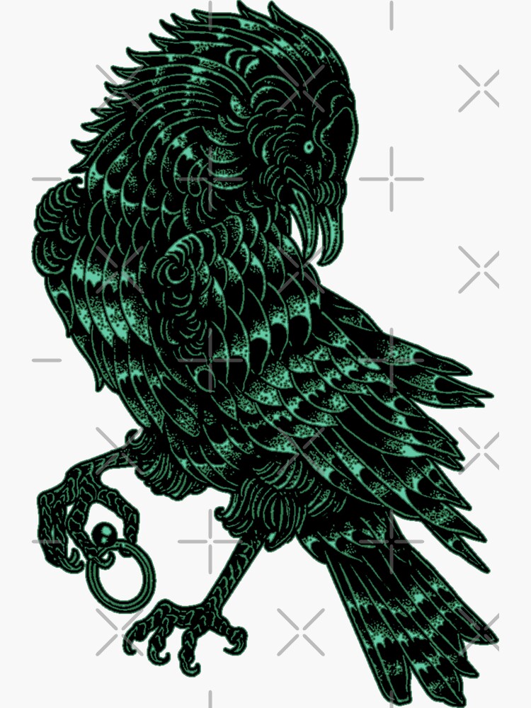 Pegatina «ACOTAR Portada Libro de Arte 2 Cuervo» de baranskini | Redbubble