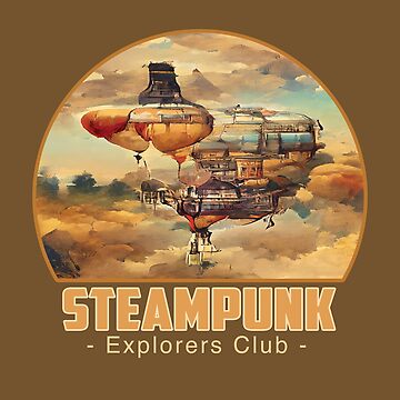 "Explorers Club - Steampunk" Poster for Sale by CattlettArt | Redbubble