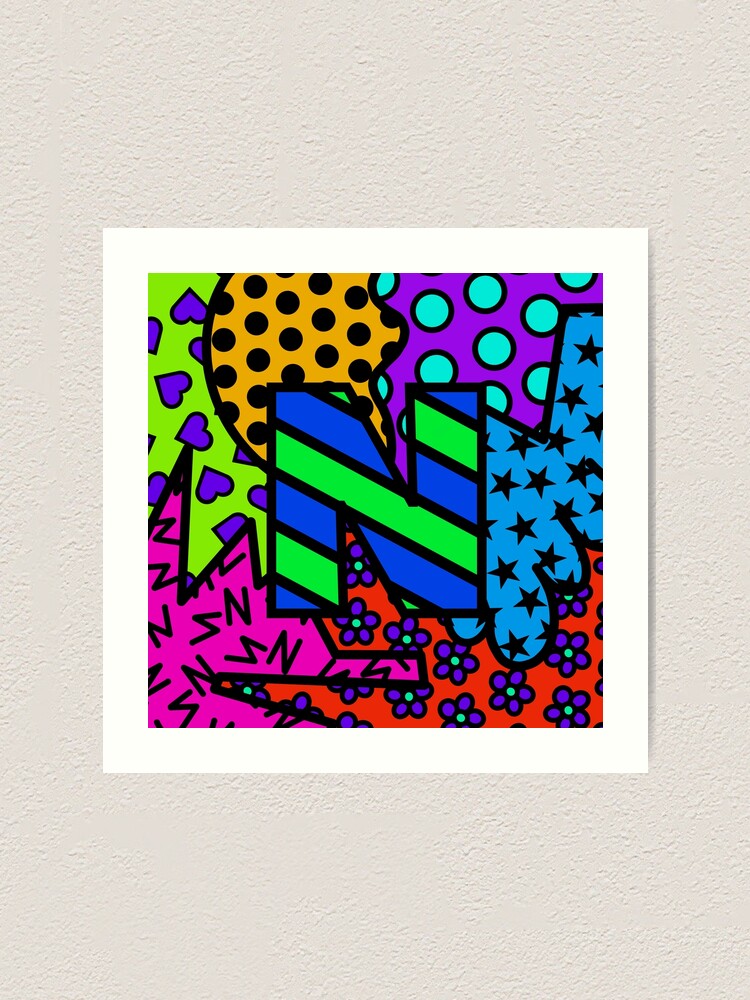 "Alphabet Series - Letter N - Bright and Bold Initial Letters" Art ...