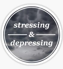 Depressing Stickers | Redbubble