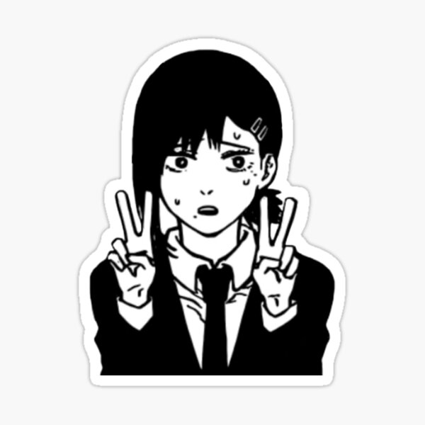 "Kobeni from chainsaw man Sticker" Sticker by sondaykmrou | Redbubble