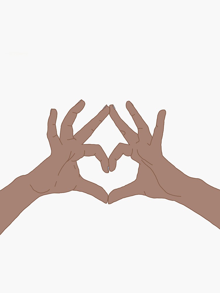 "SK hand sign" Sticker by kingf7sher | Redbubble