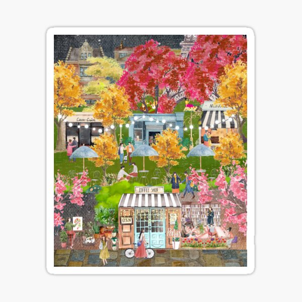 "Paris, Metropolitan" Sticker by Lorrainemyqueen | Redbubble