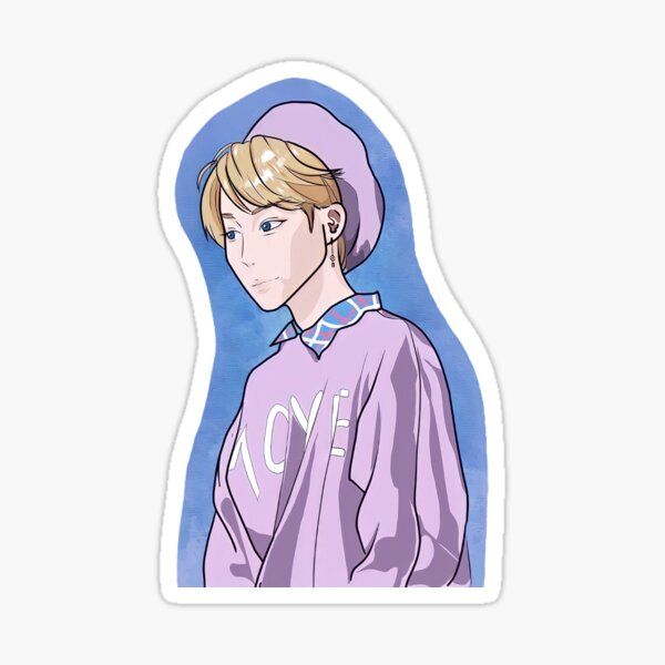 "Felix stray kids sticker digital fanart kpop" Sticker by zaney7 ...