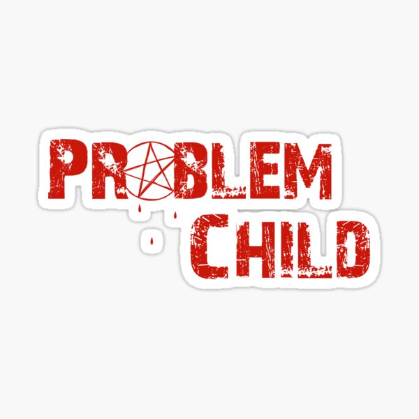"Red Devil "Problem Child"" Sticker by ChimeraCastle | Redbubble