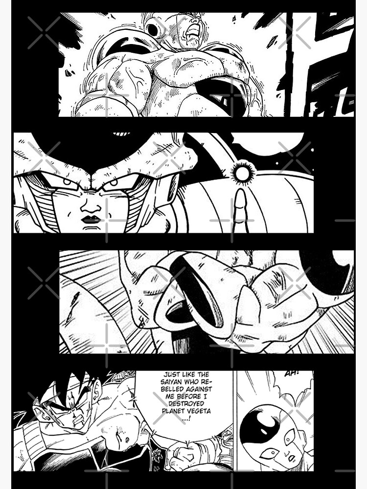 "Frieza Dragon Ball Doragon Boru Manga-Panel-Design" Poster von ...