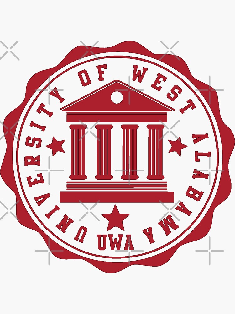"University of west Alabama UWA" Sticker by MyUniversity | Redbubble